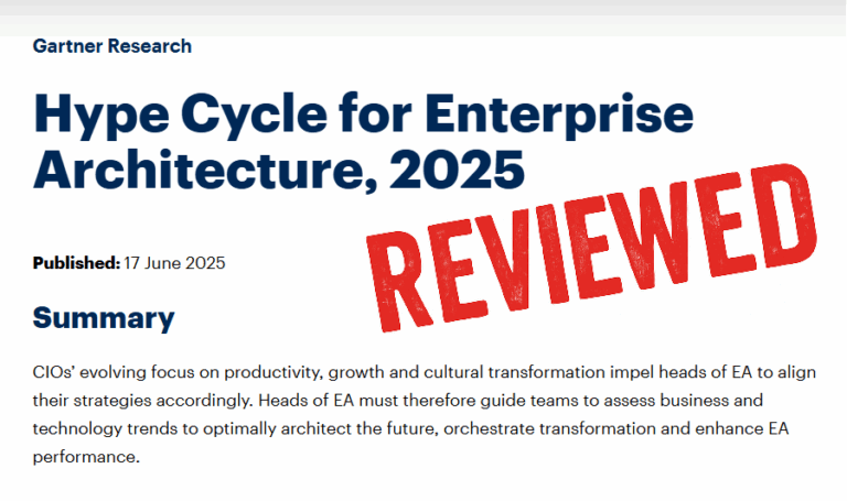 Gartner’s 2025 Hype Cycle for Enterprise Architecture: A Critical Review - Horkan