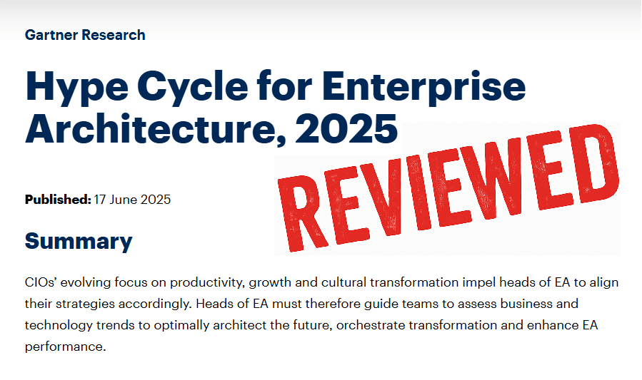Gartner’s 2025 Hype Cycle for Enterprise Architecture: A Critical Review - Horkan